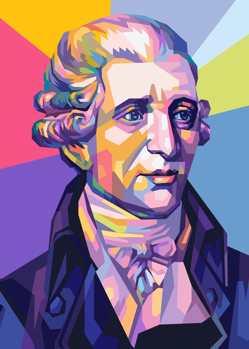 'Joseph Haydn' Poster, picture, metal print, paint by ISA TERESA | Displate