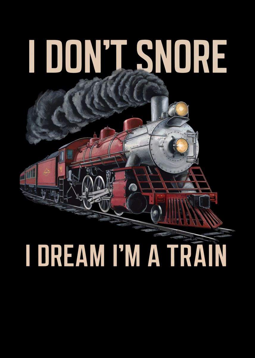 'Steam Train Trainspotter' Poster, picture, metal print, paint by ...