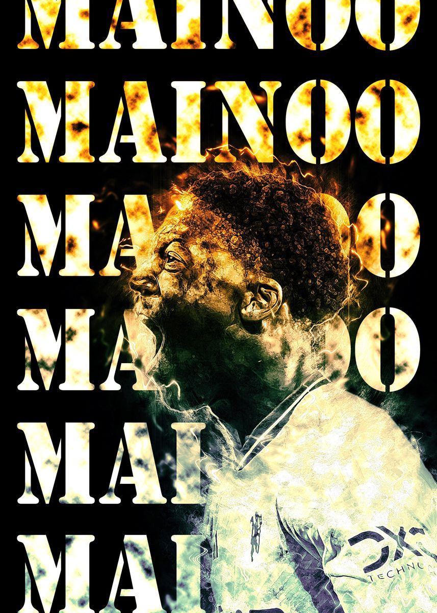 'Kobbie Mainoo Base' Poster, picture, metal print, paint by Awesome ...