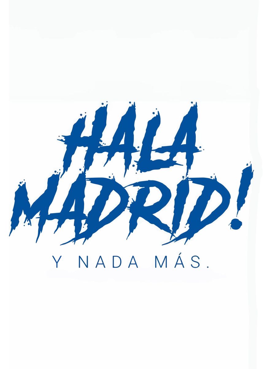 'Real Madrid Chants' Poster, picture, metal print, paint by Zeds | Displate