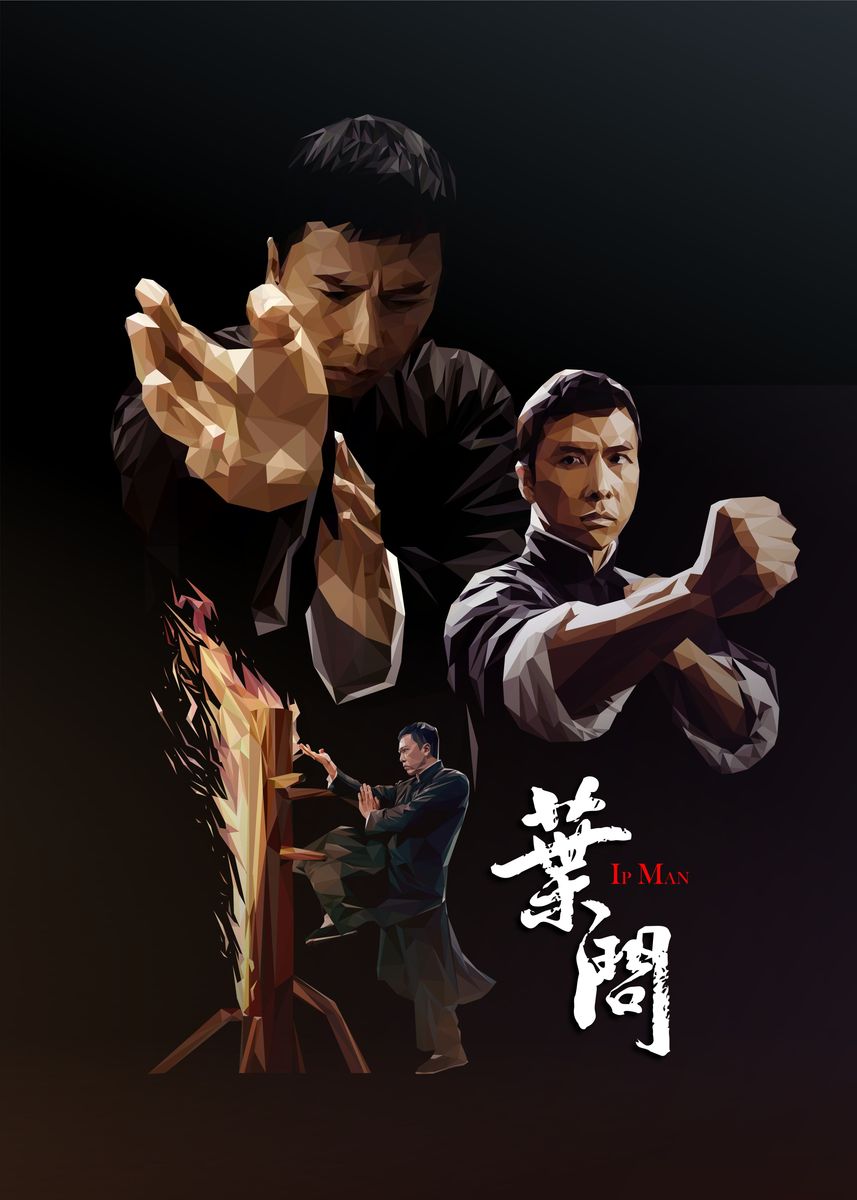 'ip man' Poster, picture, metal print, paint by Lowpoly Posters | Displate