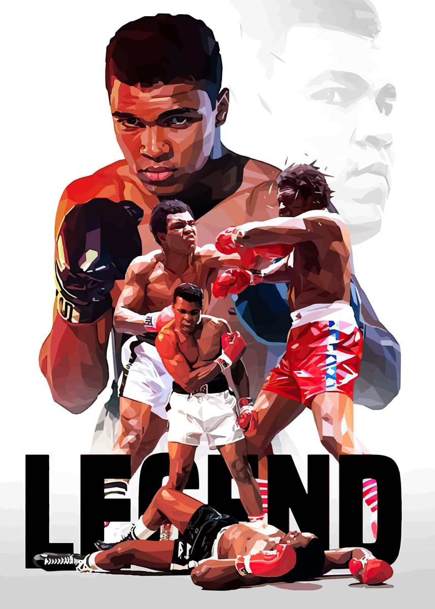 'muhammad ali' Poster, picture, metal print, paint by Black And White ...