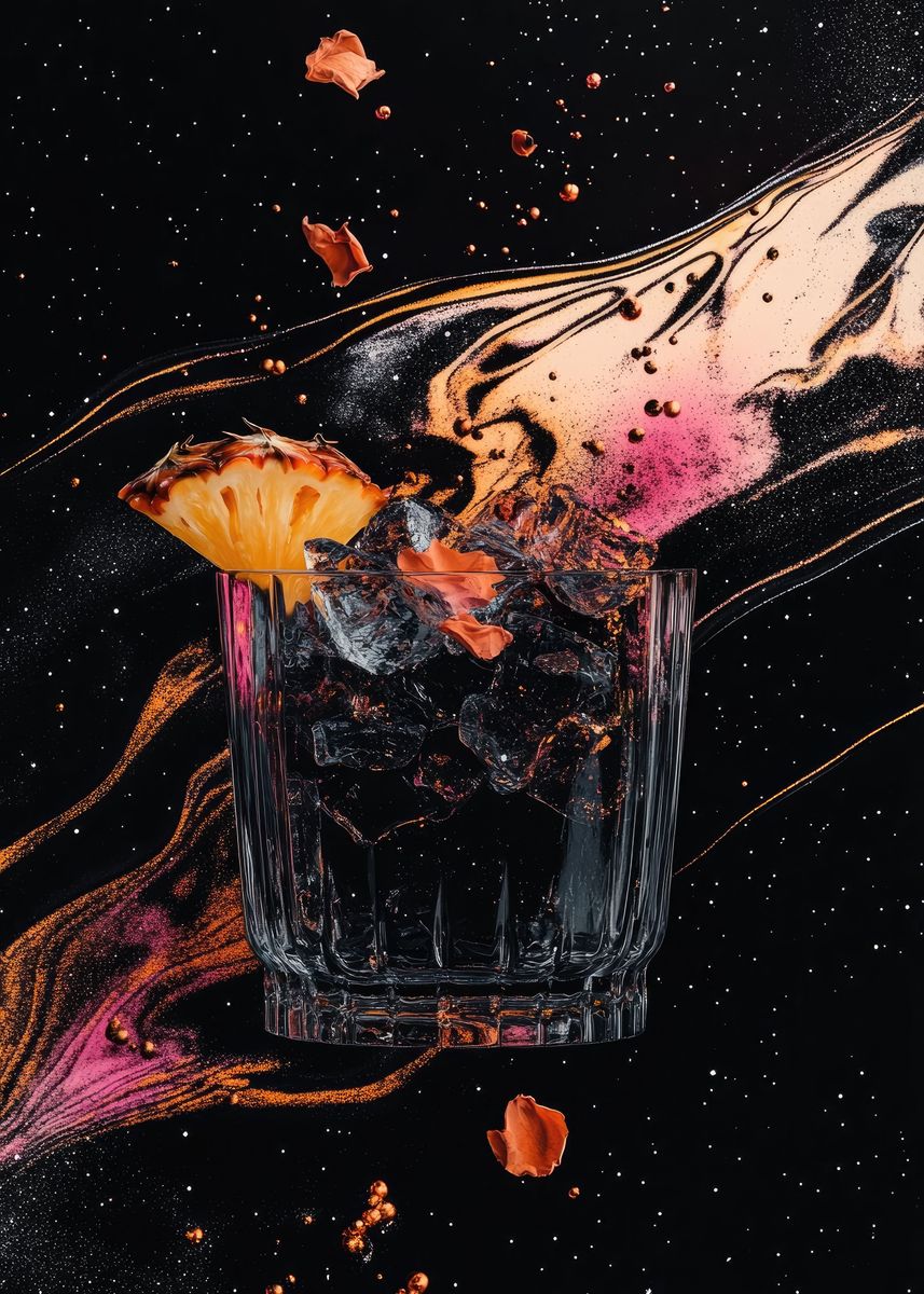 'Ethereal Dreamy Cocktail' Poster, picture, metal print, paint by ...