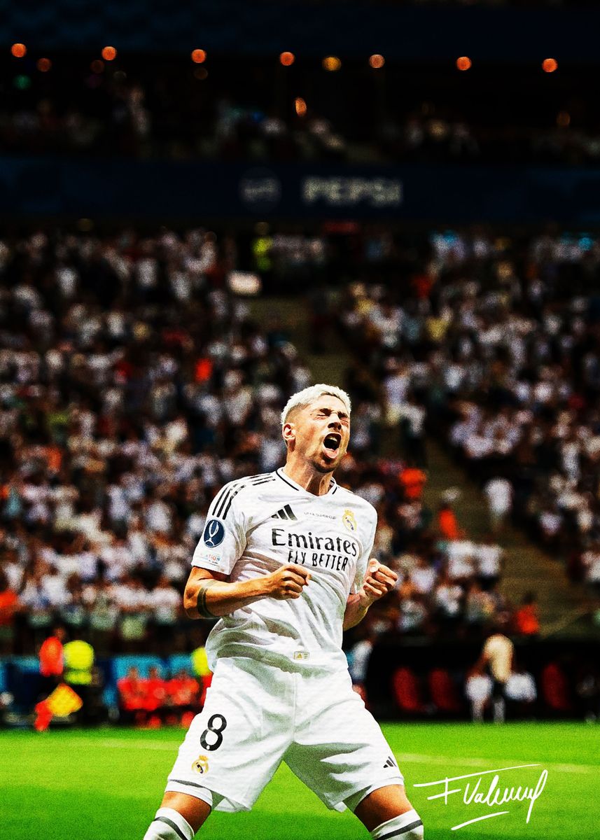 'Federico Valverde ' Poster, picture, metal print, paint by Joyce ...