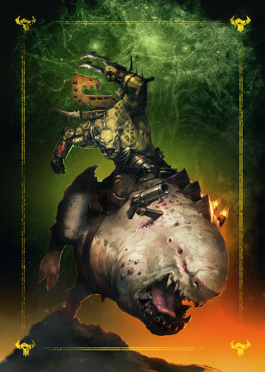 'Mozrog Skragbad' Poster, picture, metal print, paint by Warhammer ...