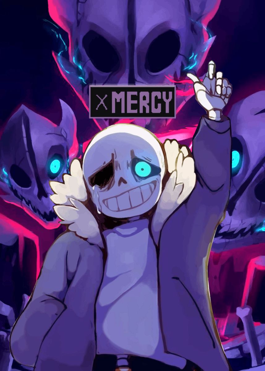 'Mercy Undertale' Poster, picture, metal print, paint by Bangun ...