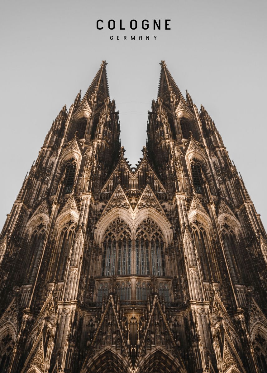 'Cologne ' Poster, picture, metal print, paint by Famous City | Displate