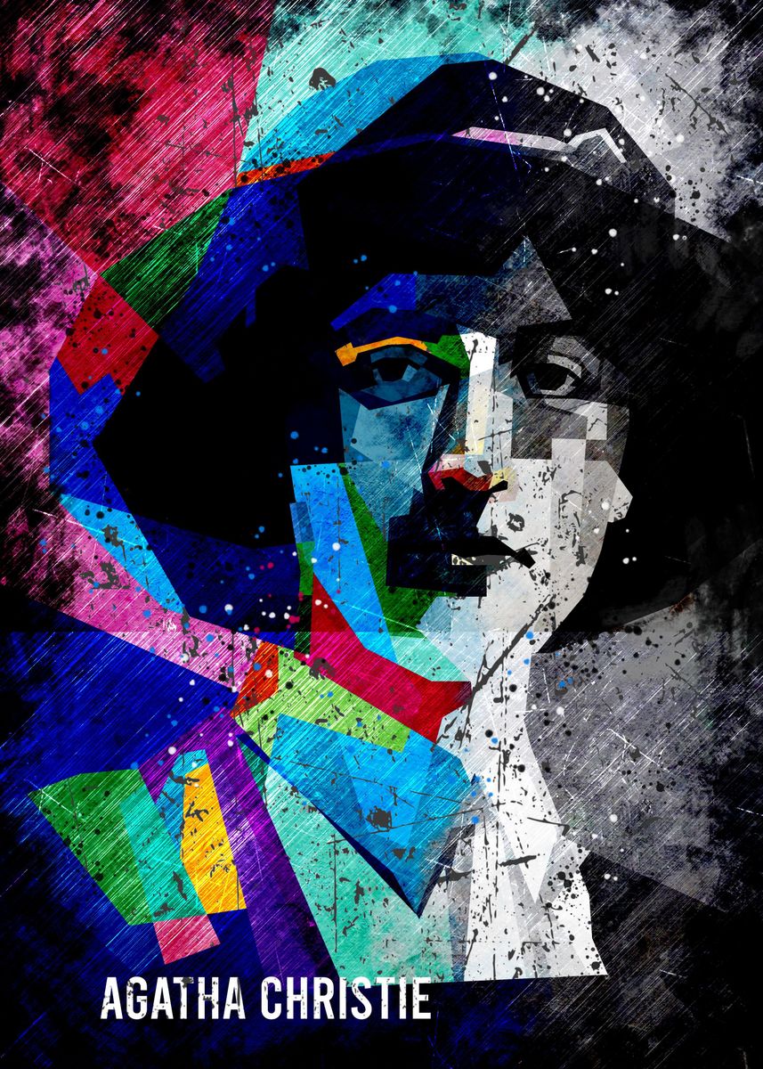 'agatha christie' Poster, picture, metal print, paint by Em sandia ...