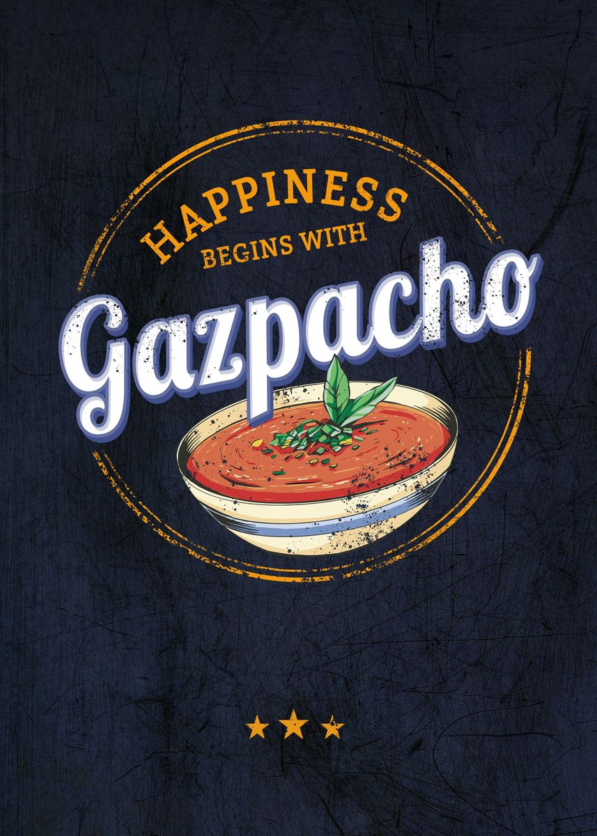 'Gazpacho Or Gaspacho Soup' Poster, picture, metal print, paint by Nils ...