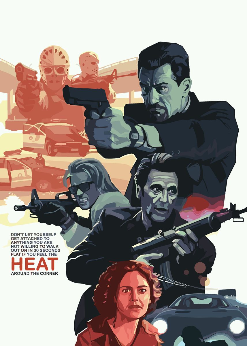 'Heat ' Poster, picture, metal print, paint by VisionPrint | Displate