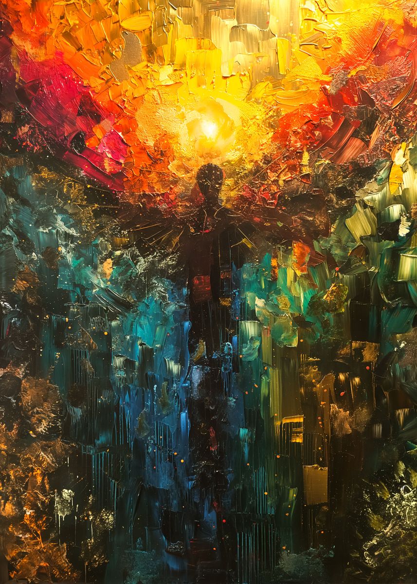 'Cosmic Sovereignty' Poster, picture, metal print, paint by | Displate