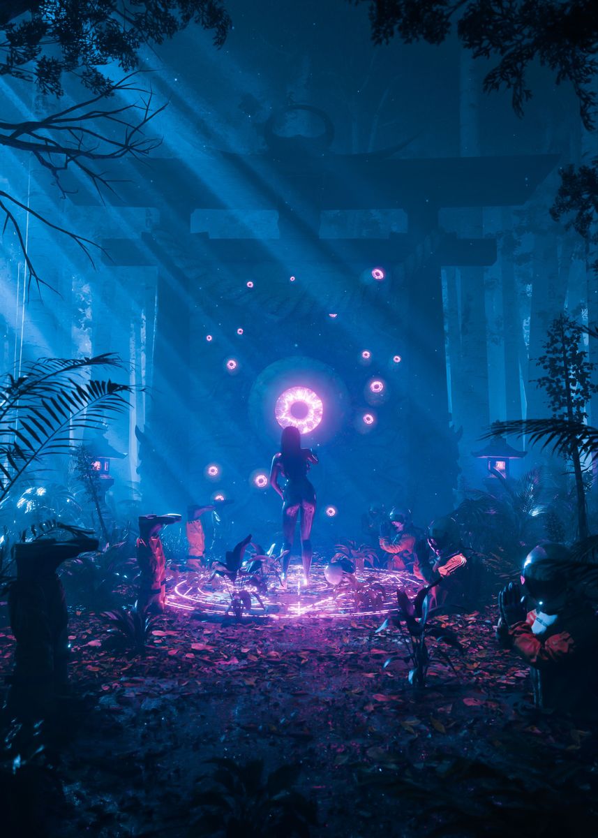 'Gate Monster' Poster, picture, metal print, paint by Eternal Art ...