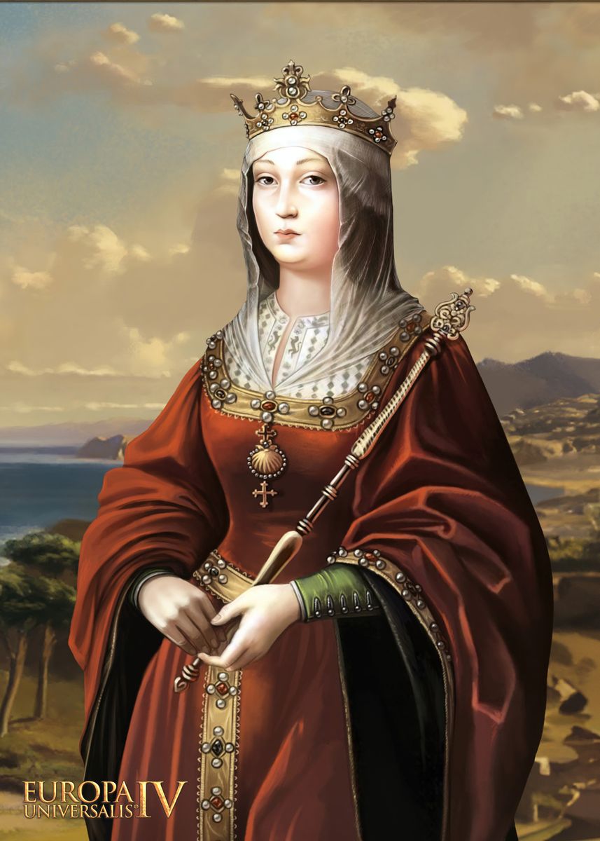 'Queen Isabella I of Castil' Poster, picture, metal print, paint by ...