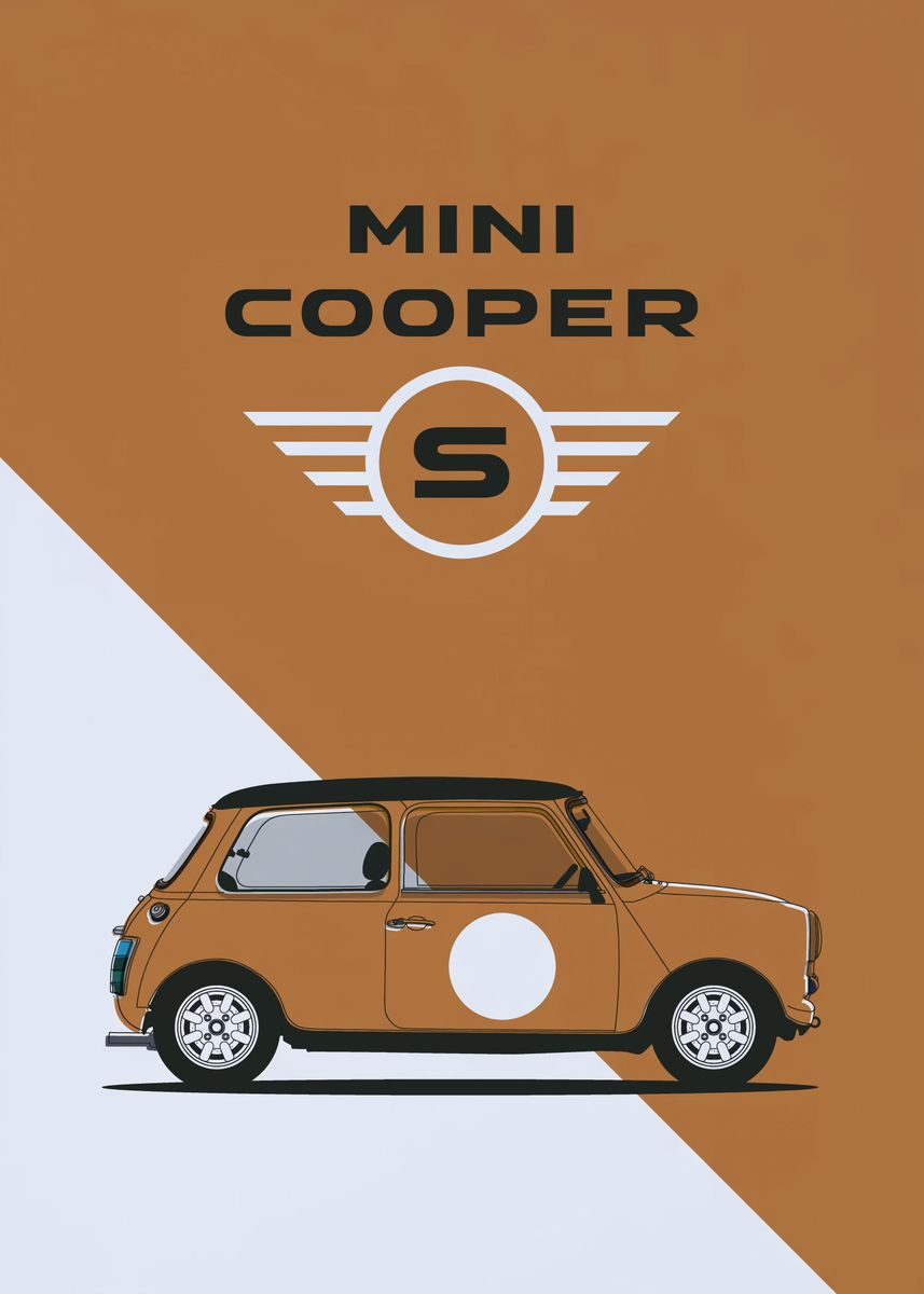 'mini cooper' Poster, picture, metal print, paint by seled seled | Displate