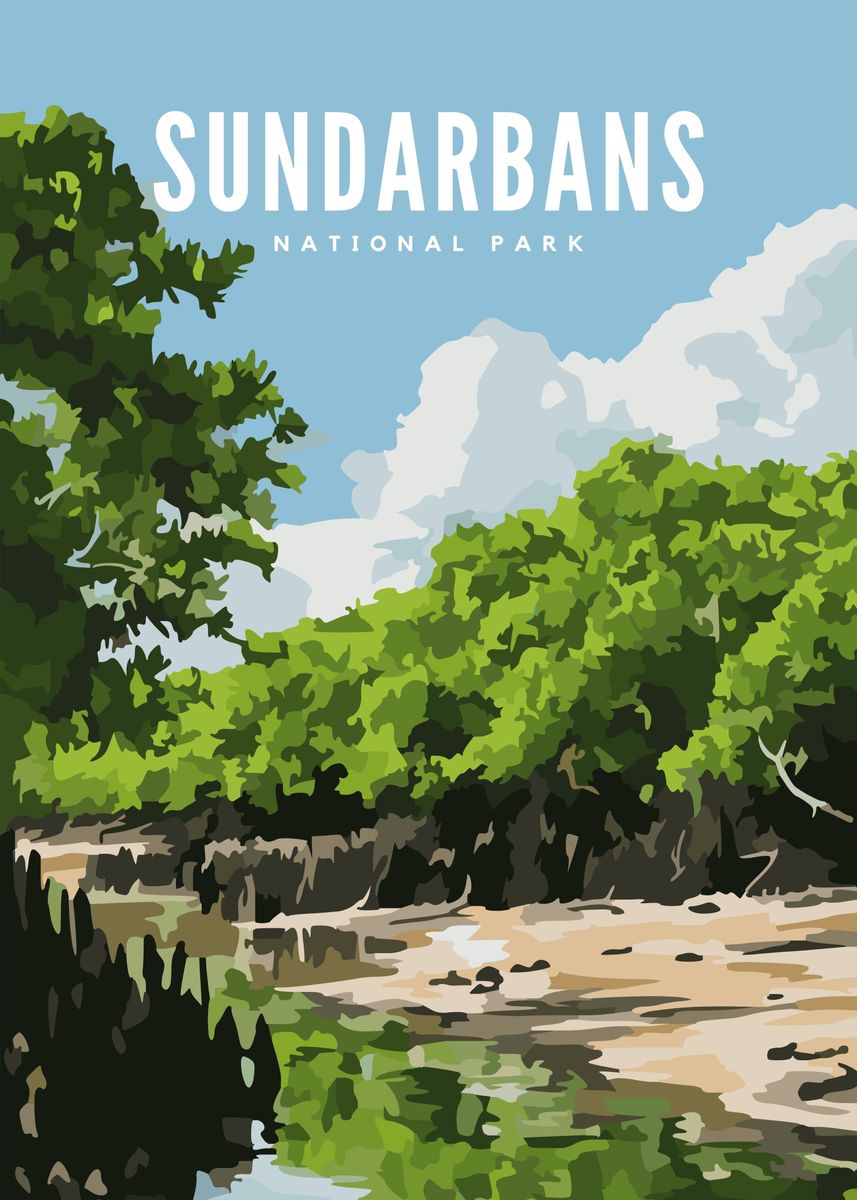 'Sundarbans National Park ' Poster, picture, metal print, paint by Mark ...