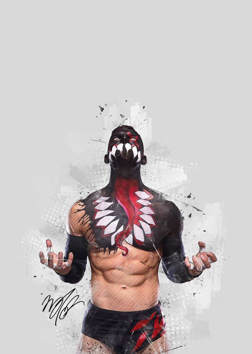 'Finn Balor' Poster, picture, metal print, paint by ART Five | Displate