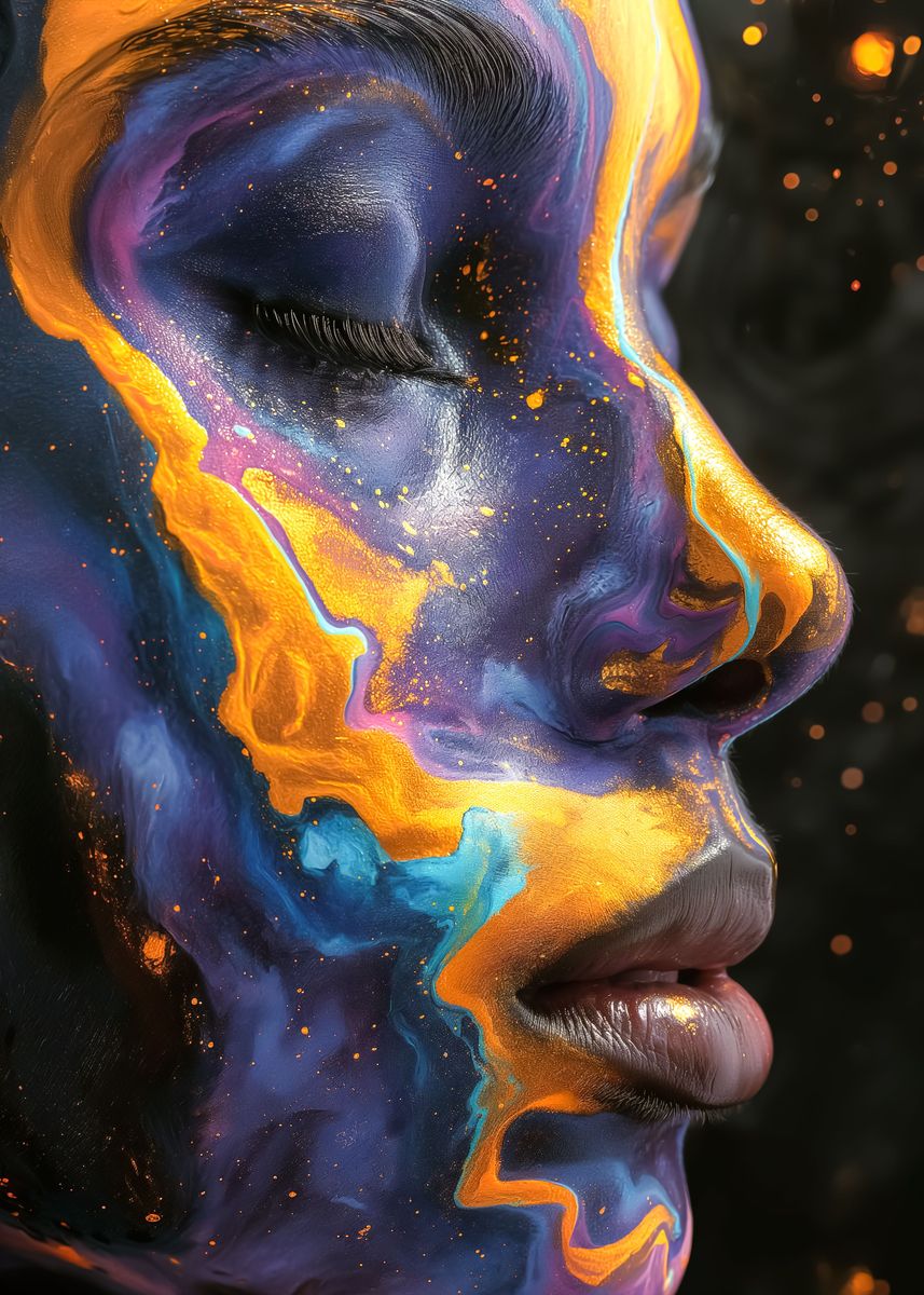 'Cosmic Sovereignty' Poster, picture, metal print, paint by | Displate