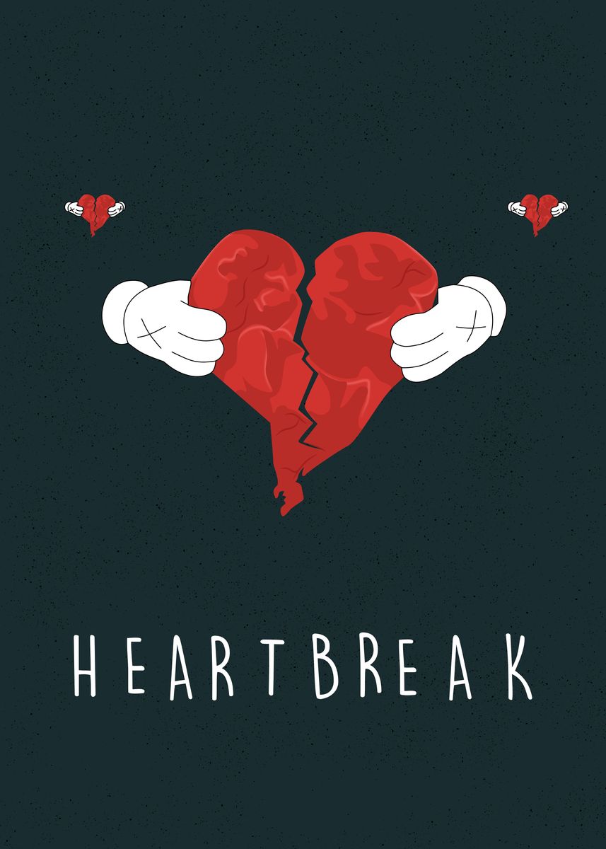 'heartbreak kanye west' Poster, picture, metal print, paint by best art ...
