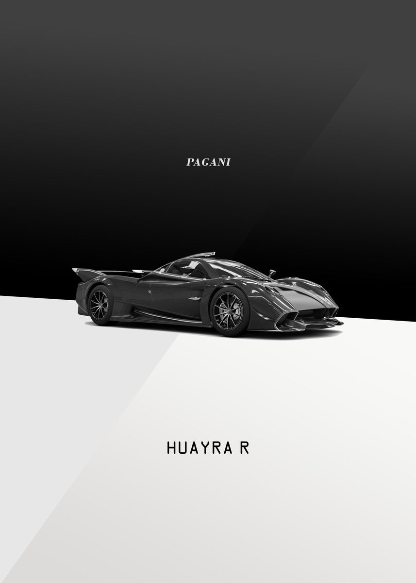 'Pagani Huayra R 2022' Poster, picture, metal print, paint by MAD DOG ...