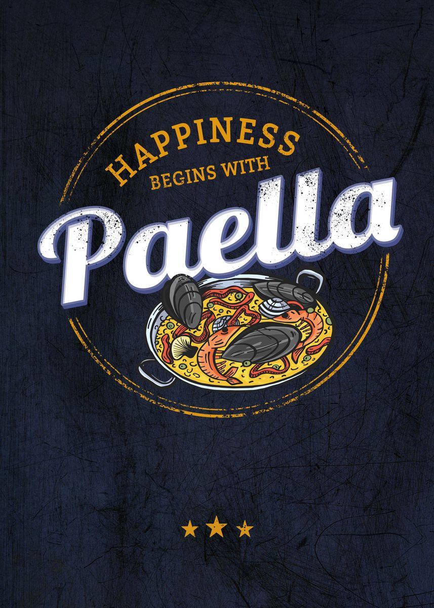 'Paella Dish Pan Spain' Poster, picture, metal print, paint by Nils ...