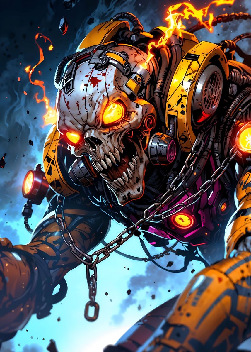 'Cyberpunk Brute Cyborg' Poster, picture, metal print, paint by Lunatic ...