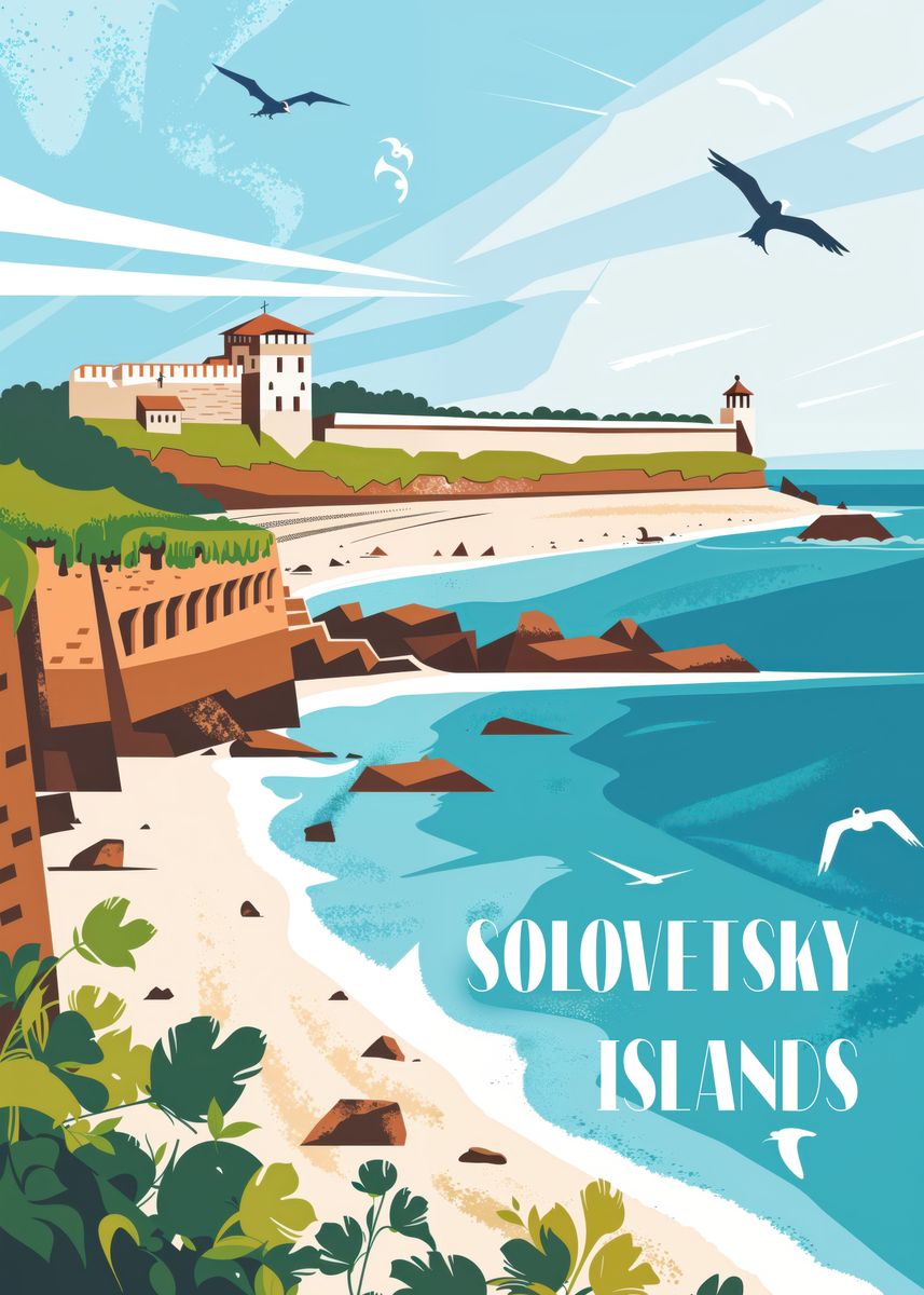 'Solovetsky Serenity' Poster, picture, metal print, paint by Powerful ...