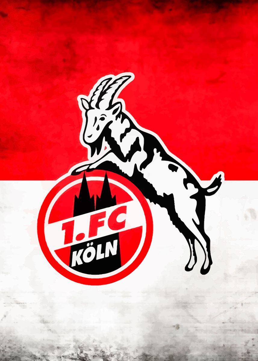 'FC Koln' Poster, picture, metal print, paint by ridwan displate | Displate