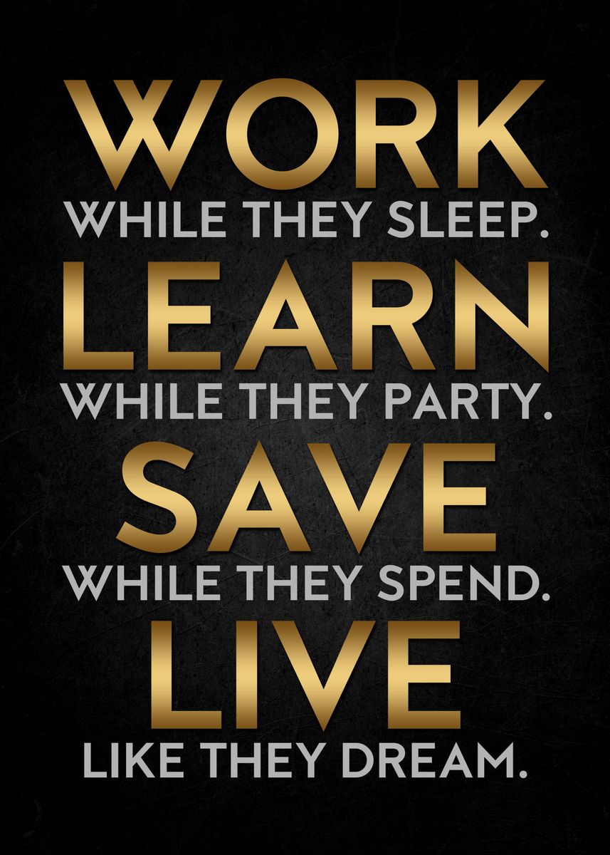 'Motivational Quote' Poster, picture, metal print, paint by Quote ...