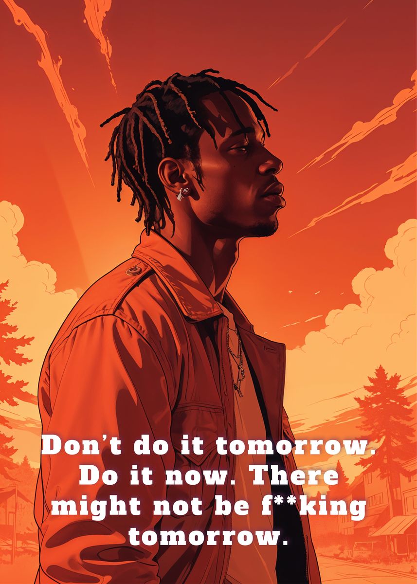 'Travis Scott success quote' Poster, picture, metal print, paint by ...