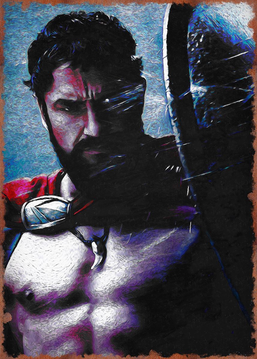 '300 sparta' Poster, picture, metal print, paint by Exclusive Metal ...