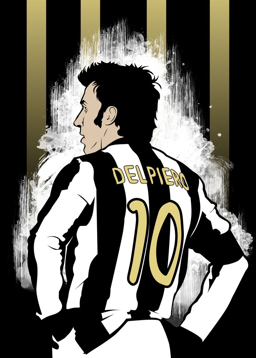 'Del Piero' Poster, picture, metal print, paint by geeks holic | Displate