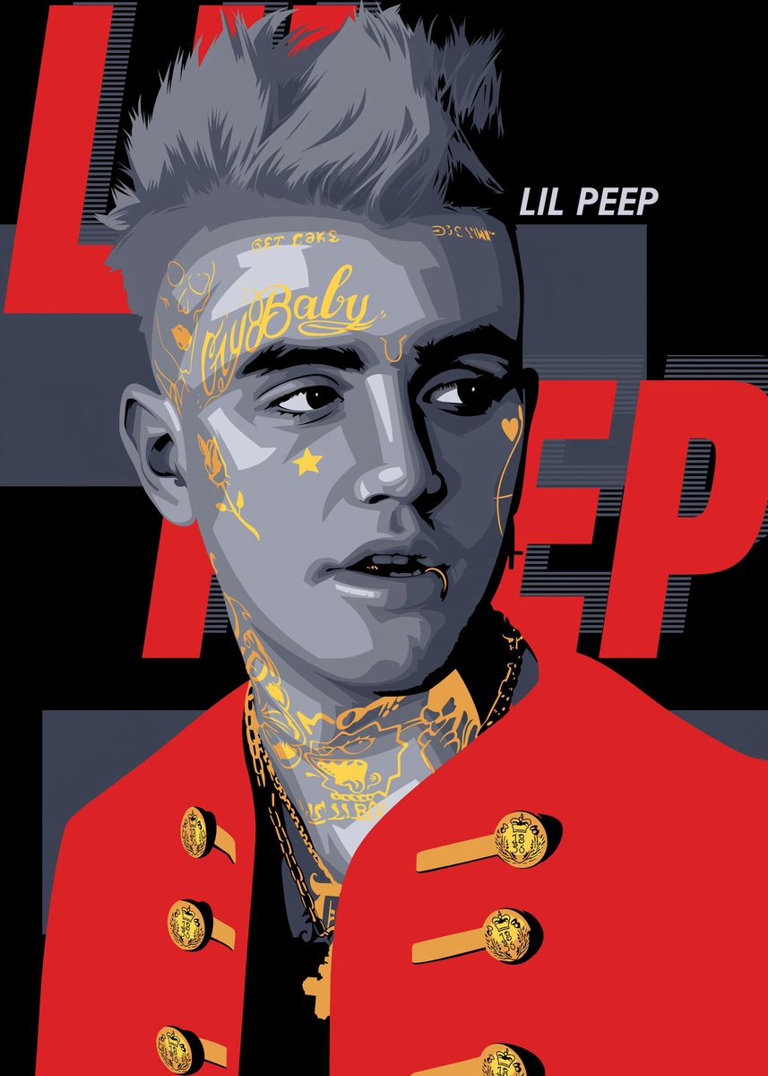 'rap soul lil pep' Poster, picture, metal print, paint by Rayya Design ...