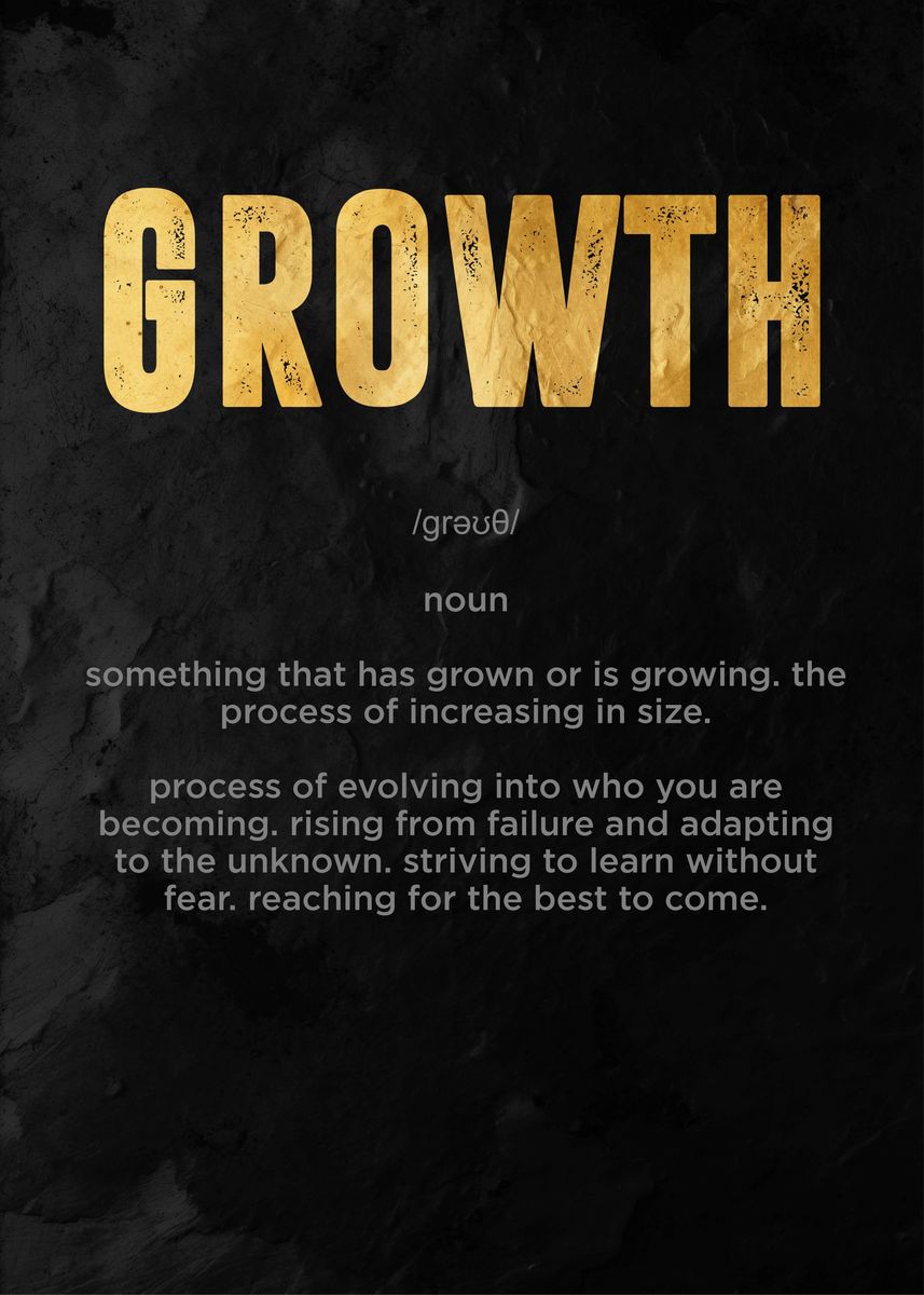 'growth definition' Poster, picture, metal print, paint by Lowpoly ...