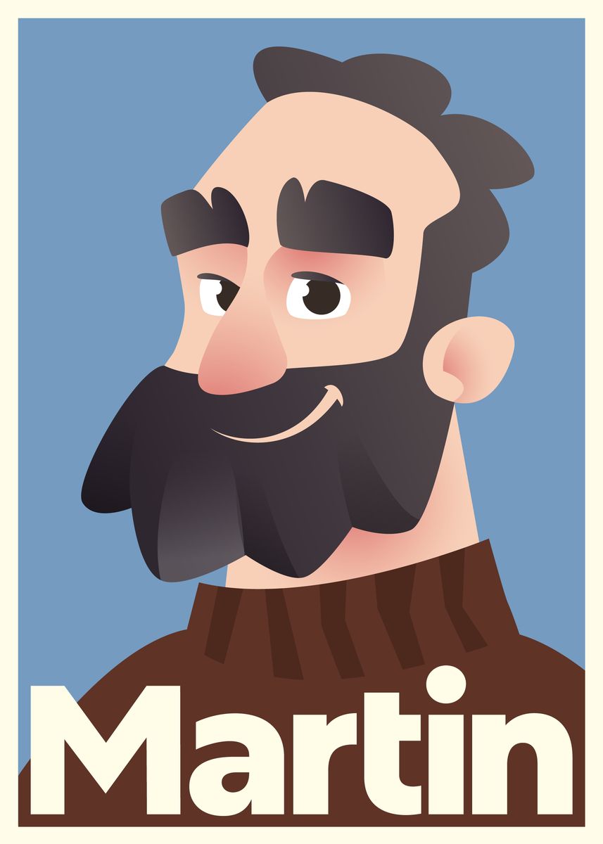 'Martin Chess Bot' Poster, picture, metal print, paint by Chess | Displate