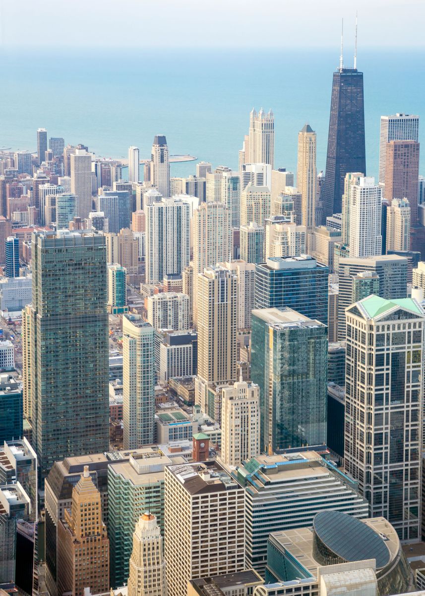'Chicago Skyline' Poster, picture, metal print, paint by Conceptual ...