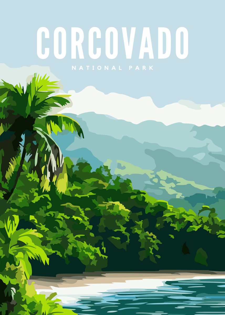 'Corcovado National Park' Poster, picture, metal print, paint by Mark ...