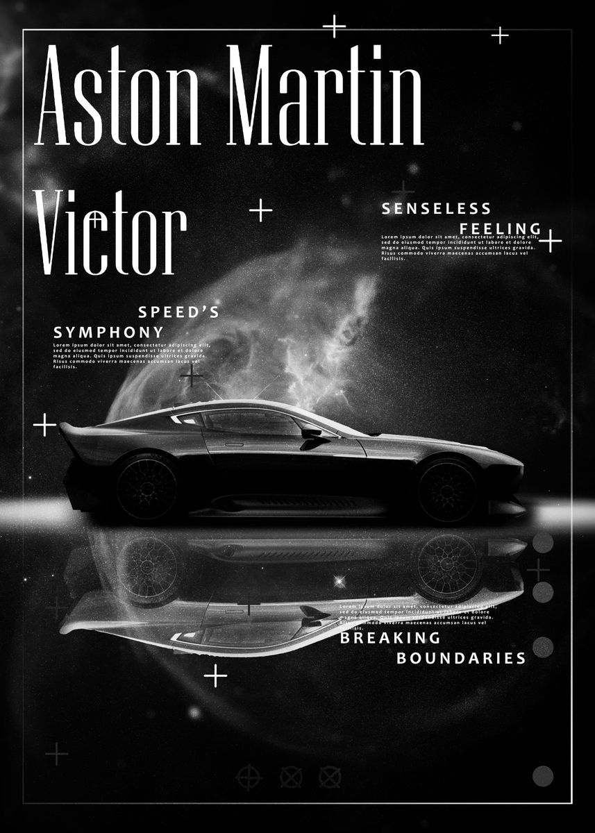 'Aston Martin Victor Poster' Poster, picture, metal print, paint by ...