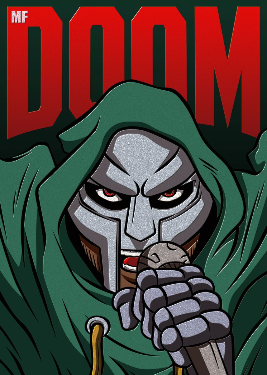 'Mf Doom' Poster, picture, metal print, paint by Don Hajun | Displate