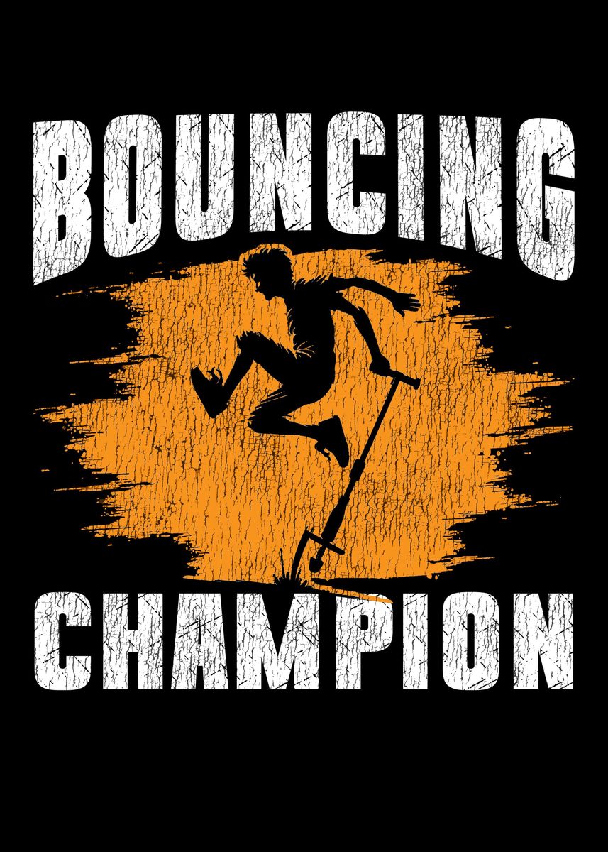 'Bouncing Champion Pogo' Poster, picture, metal print, paint by kritich ...