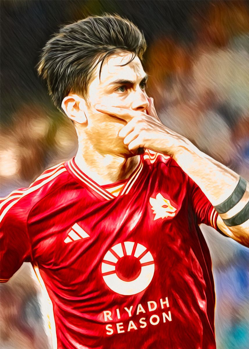 'Paulo Dybala art drawing' Poster, picture, metal print, paint by ...