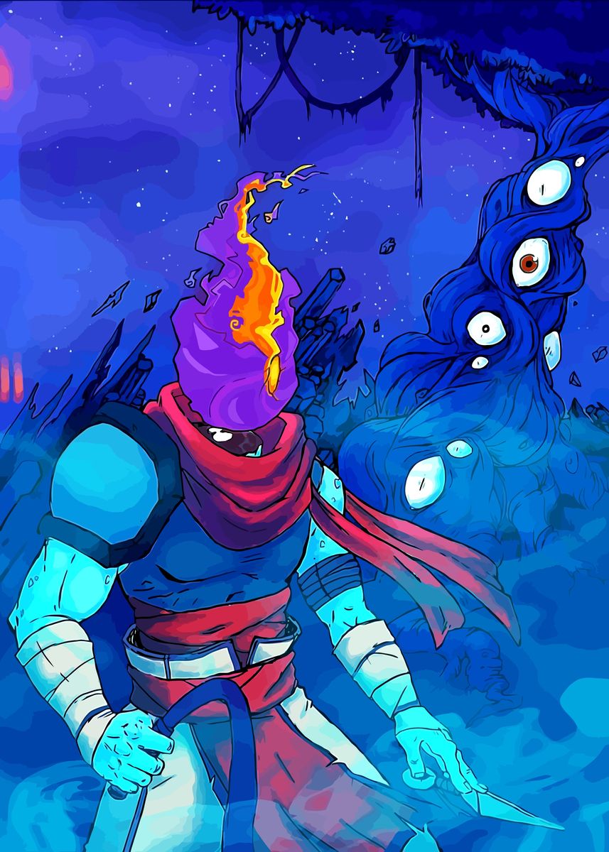 'scary dead cells' Poster, picture, metal print, paint by Makaryo Joyo ...