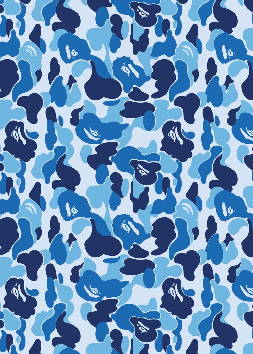 'Bape' Poster, picture, metal print, paint by Adney | Displate