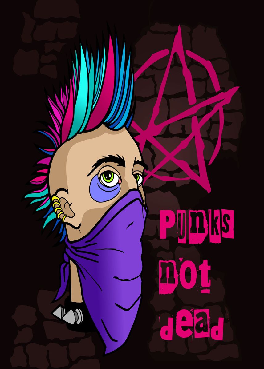 'Pinks Not Dead' Poster, picture, metal print, paint by Biliacci | Displate