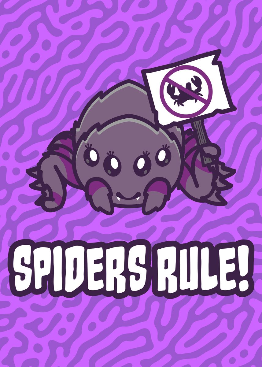'ECHO RWF NP SPIDERS RULE' Poster, picture, metal print, paint by Echo | Displate