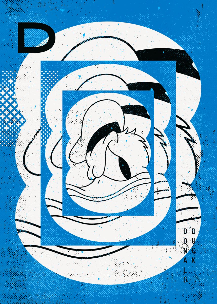 'Repeat Card Donald' Poster, picture, metal print, paint by Mickey ...