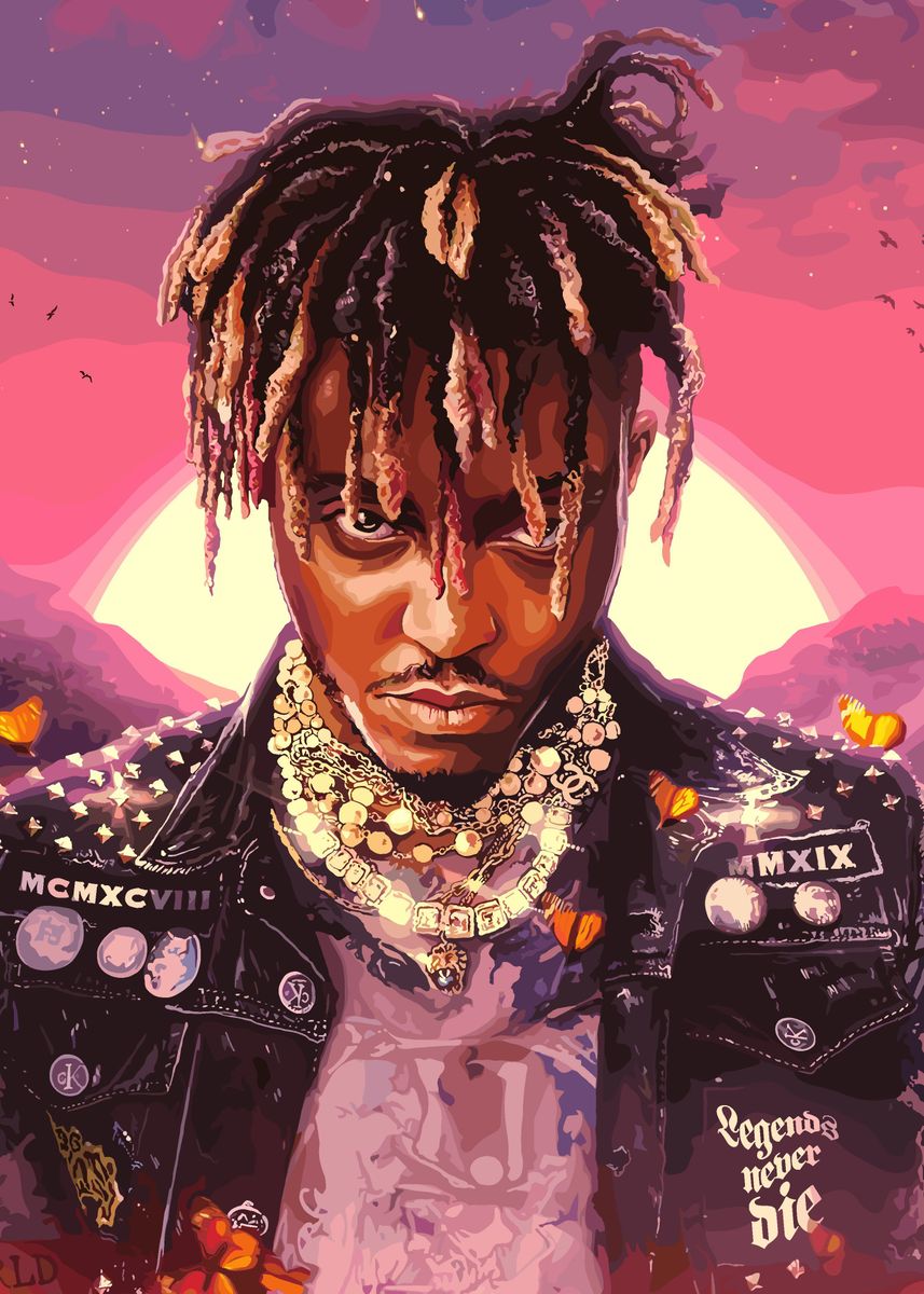 'Juice Wrld Rapper ' Poster, picture, metal print, paint by VisionPrint ...