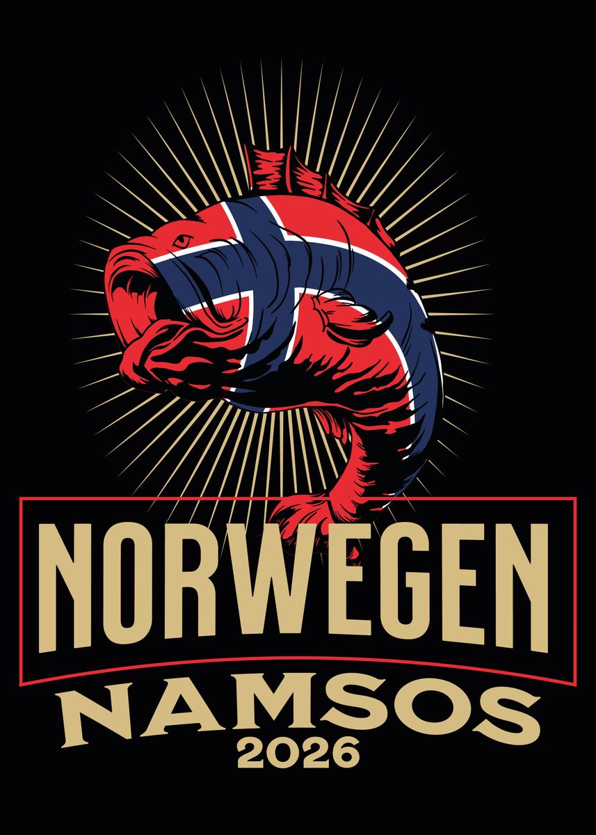 'Norwegen Namsos 2026' Poster, picture, metal print, paint by ...