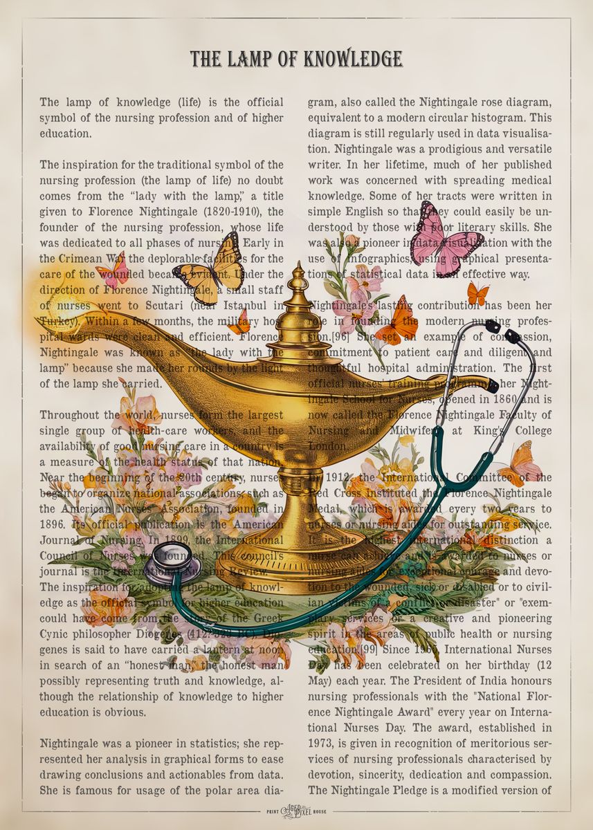 'Lamp of Knowledge' Poster, picture, metal print, paint by Aged Pixel ...