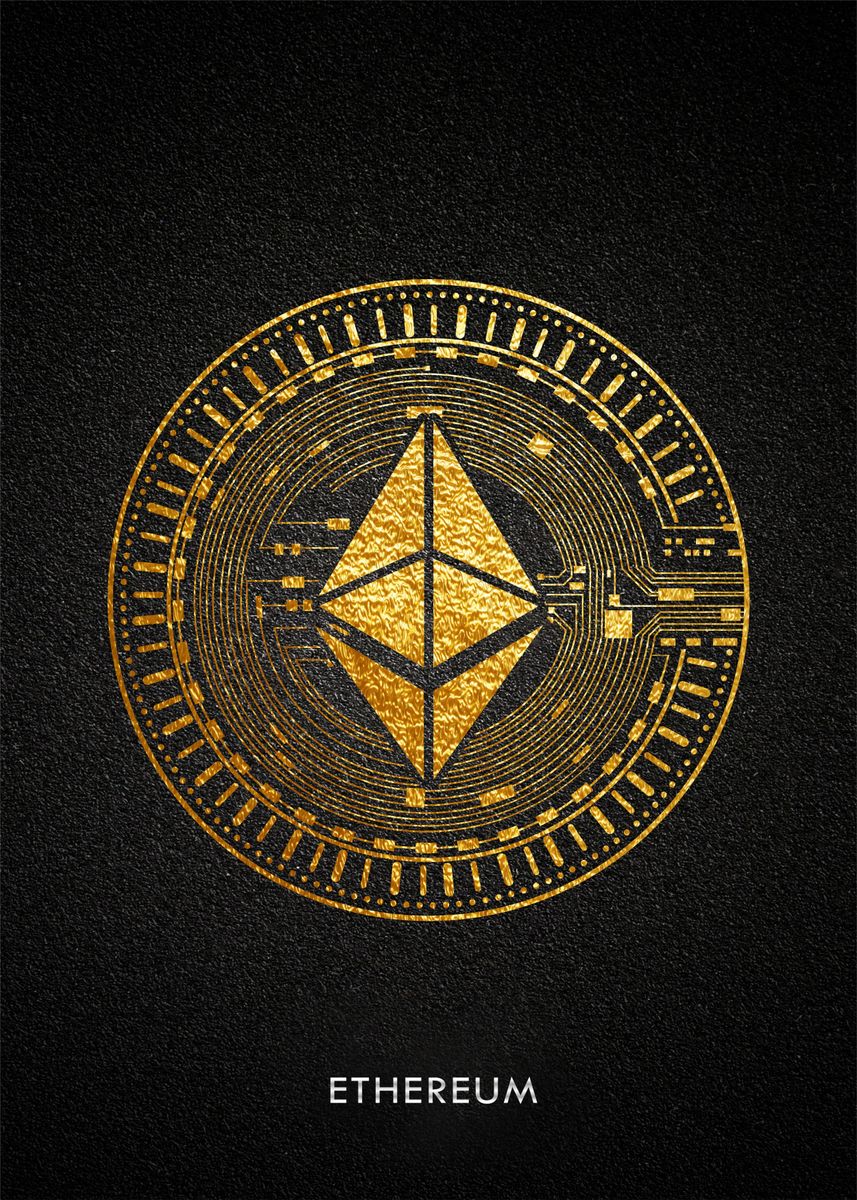 'ethereum' Poster, picture, metal print, paint by Aesthetic Metal ...