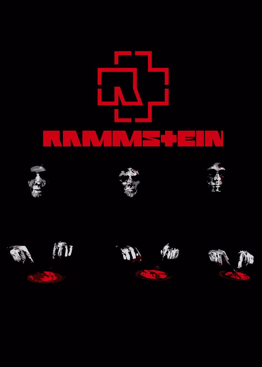 'Rammstein' Poster, picture, metal print, paint by VisionPrint | Displate